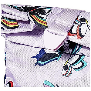 Vera Bradley Women's Recycled Lighten Up Reactive Lunch Tote Lunch Bag, Lavender Butterflies, One Size