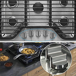 TOMOON W10594481 Stainless Steel Cooker Stove Control knob 5pcs for Whirl.Pool Gas Cooktop Range Oven WCG97US0DS00 WCG97US6DS00,Replaces WPW10594481 3281332 B01KR8F5EU AP6023301