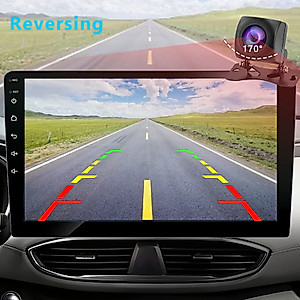 Car Radio Stereo Double Din with Apple CarPlay Android Auto, Rimoody 9 Inch HD Touchscreen Car Radio with Bluetooth FM Radio Mirror Link USB with Backup Camera, External Microphone