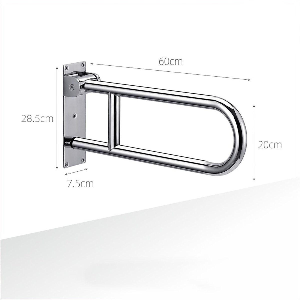 Grab Bars for Bathtubs and Showers, 23.6in Handicap Grab Bars Rails, Easy to Install Shower Grab Bar, Bathroom Safety Rails for Seniors Elderly Disabled