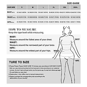 SEAFORM Women's Tankini Bathing Suits Two-Piece Tummy Control Swim Dress High Waist Printing Padded Swimsuits with Boyshorts