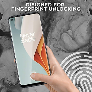 Orzero (3+2) Compatible for OnePlus Nord N100 Phone, 3 Pack Tempered Glass Screen Protector + 2 Pack Flexible Glass Camera Lens Protector, HD Bubble-Free