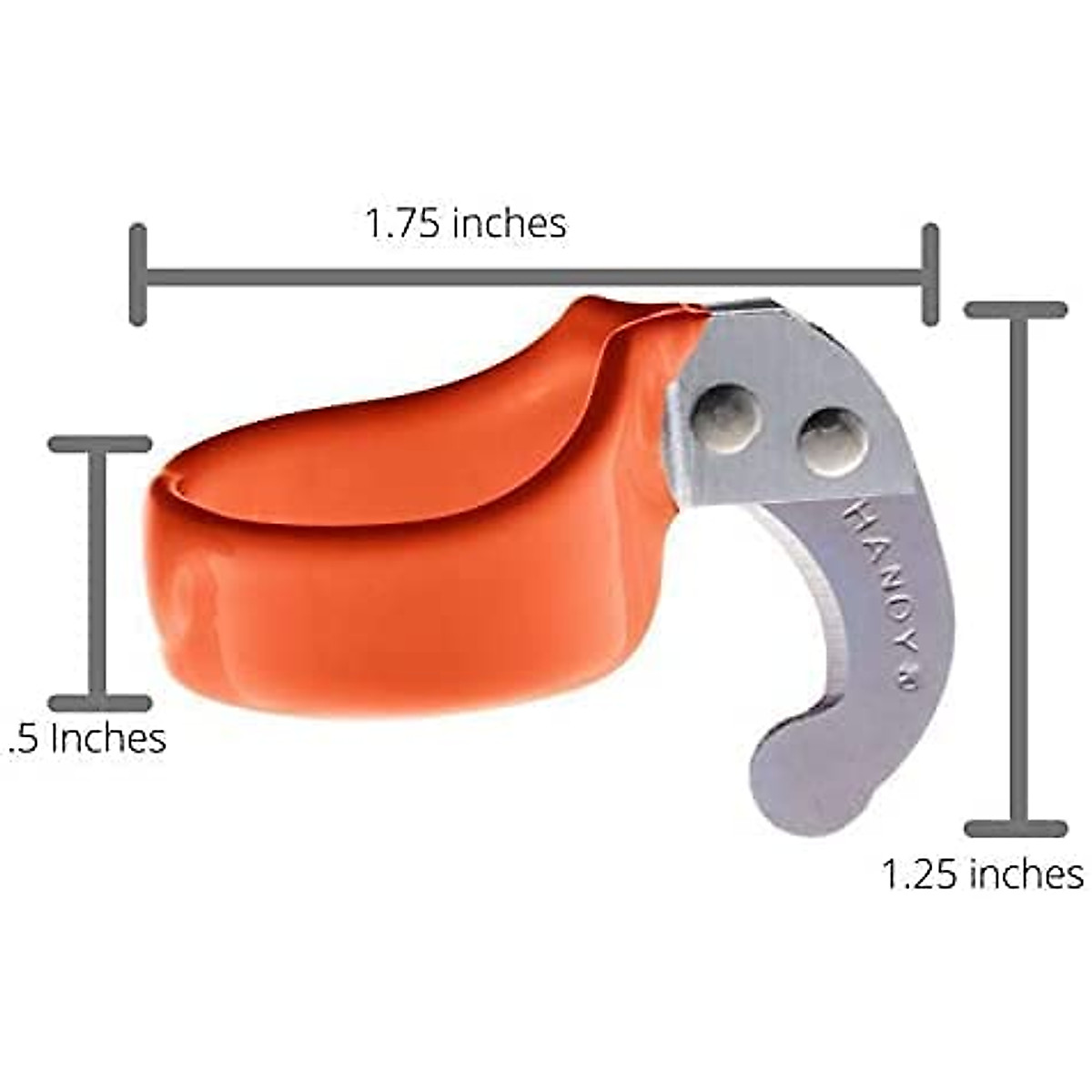 The Original Handy Safety Knife - Utility Ring Knife for Finger with Sharp, Curved Blade - Handy Gardener's Three Pack - By Handy Twine Knife