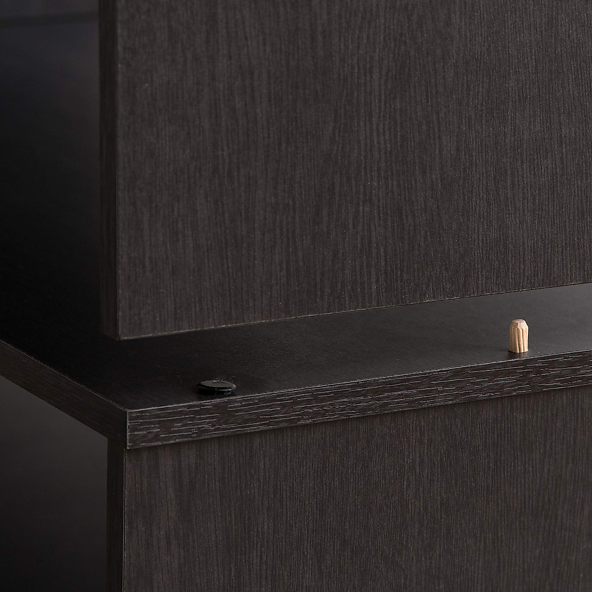 IRIS USA 1-Tier Long Multi-Purpose PC Monitor Organizer Stand, Stackable Ergonomic Desktop and Countertop Riser for Computer Laptop TV Shoes Kitchen Pantry and Closet Organization, Black