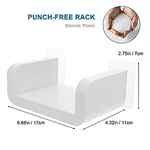 Alipis Wall Mounted Floating Bathroom Shower Shelf Floating Nursery Shelves Floating Shower Shelves Shelf U- Shape