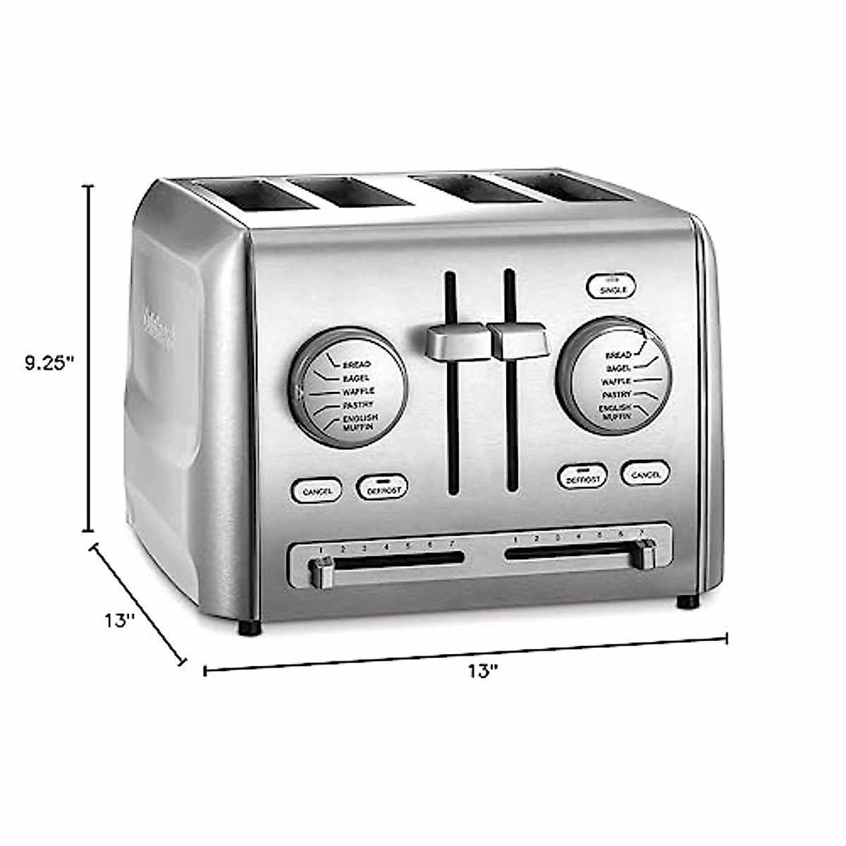 Cuisinart CPT-640P1 4-Slice Custom Select Toaster, Stainless Steel