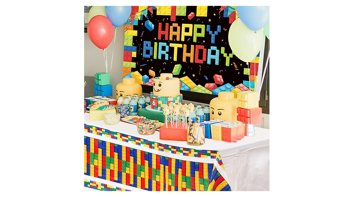Golray Building Block Party Decorations - Fun for Kids!
