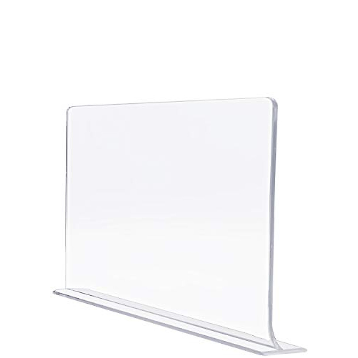 Sorbus Acrylic Adhesive Shelf Divider Organizers, w/Self Adhesive Tape, Great for Closet Organization, Clothes, Linens, Purse Separators, Kitchen Cabinets, Bedroom, 6-Pack, Clear (11x1x8)