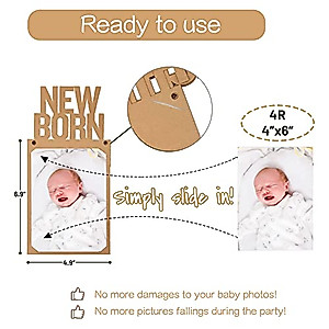 1st Birthday Baby Photo Banner Decorations Monthly Milestone Photograph Bunting Garland with First Birthday Cake Topper 1st birthday High Chair Banner, 4'' x 6''