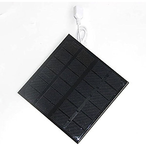 Solar Panel Fan, 5W USB Powered Mini Portable Outdoor Cooling Fan Free Energy for Home Chicken House RV Car Gazebo Ventilation System