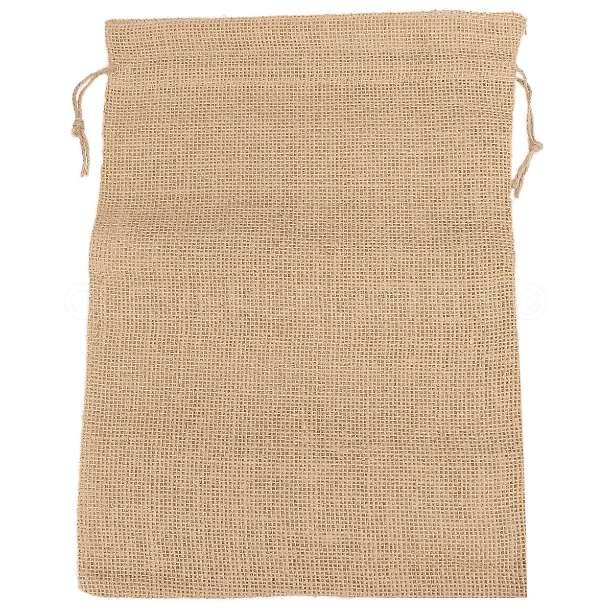 CleverDelights 10" x 14" Burlap Bags - 10 Pack - 10x14 Inch Jute Burlap Drawstring Sacks