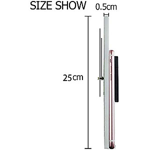 YiiHaanBuy Stylish 3D Beautiful Grey and Yellow Decorative Street Modern Grunge Abstract Squares Wall Clock, 9.5 Inch Battery Operated Quartz Analog Quiet Desk Clock for Home,Office,School