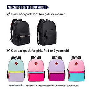 HawLander Little Kids Backpack for Boys Toddler School Bag Fits 3 to 6 years old, 15 inch, Green Blue