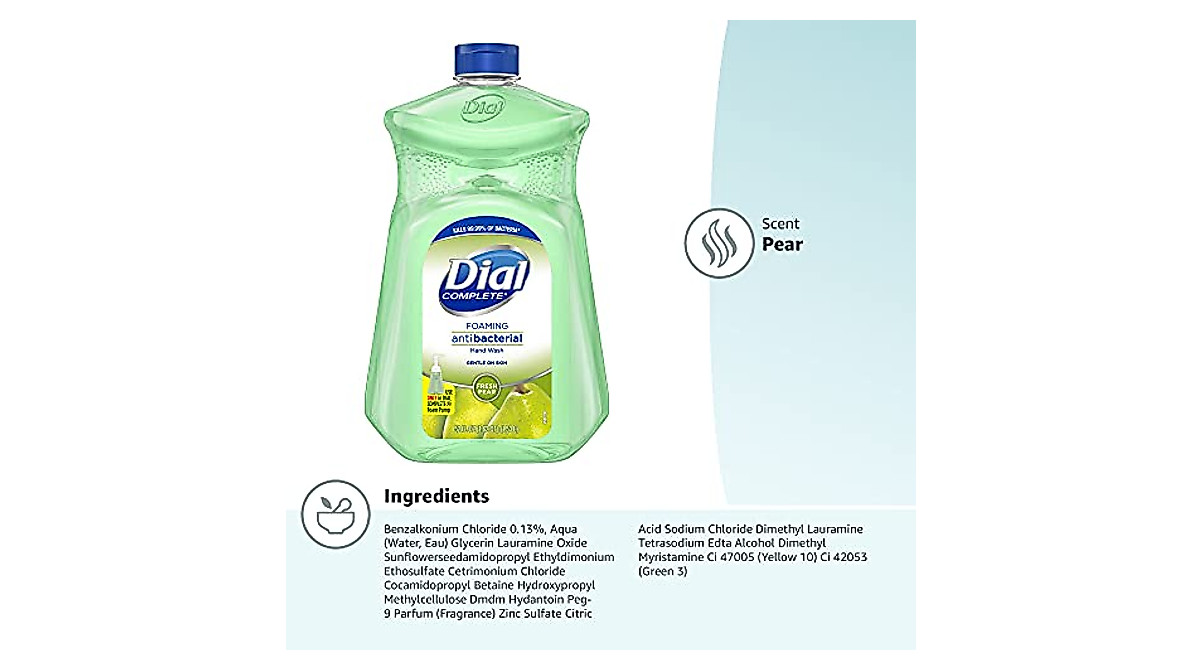 Dial Antibacterial Foaming Refill, Fresh Pear - 52 oz