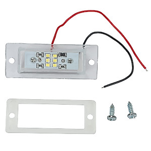 KUAFU Rear Bumper Roll Pan Compatible with 1967-1972 Ford F100 Fleetside Steel Rollpan w/License Plate Hole & LED Light