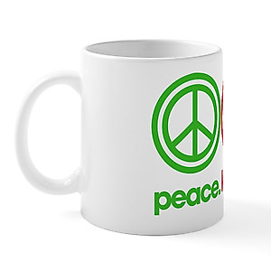 CafePress Peace Love Massage Ceramic Coffee Mug, Tea Cup 11 oz