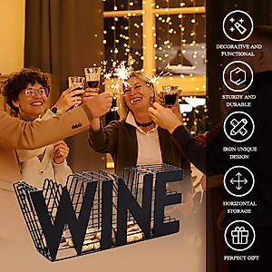 JHY DESIGN Wine Cork holder-13.5" Length Metal Craft Wine Cork Storage