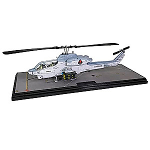 Forces of Valor Waltersons FOV-820004A-1 1:48 Scale Bell Textron Licensed AH-1W Cobra Helicopter with NTS Exhaust Army Super Diecast Military Collectible, US Navy Blue, One Size