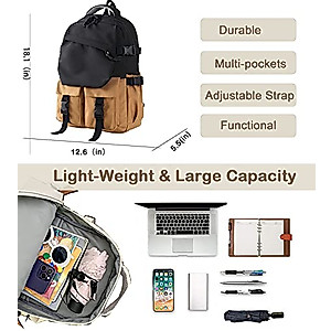 BASICPOWER Middle School Bags for Girls Boys, Lightweight College Backpack for Teens Bookbag Travel Bag