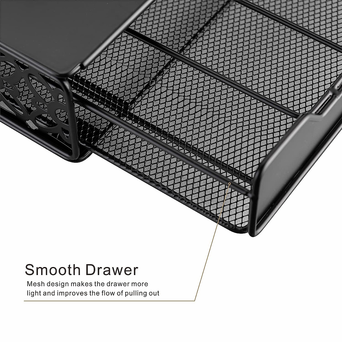 FlagShip K Cup Drawer Holder for Keurig Pods K Cup Storage Organizer Drawer Save Space Countertop Kitchen (42 Pods)