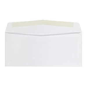 Quality Park #10 Envelopes, 4-1/8 x 9-1/2 Inches, 24 lb White, Gummed, 500 per Box (QUA90020)