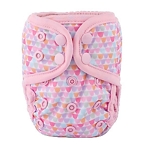 Sigzagor Newborn Baby Diaper Nappy Cover 8lbs-10lbs (Hot Air Balloon)