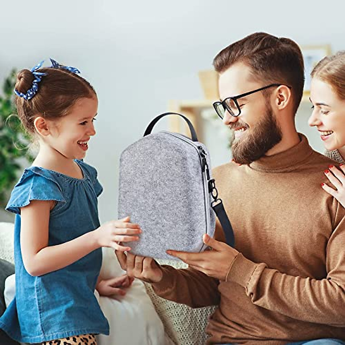 ANNAPRO Hard Carrying Case for Oculus Quest 2, Carrying Travel Case Compatible with Meta/Oculus Quest 2 Headset, Storage Bag for Quest 2 Accessories with Lens Cap Silicone Face Cover Adjustable Straps, Grey