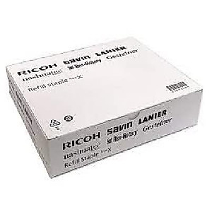 Ricoh 409344 Type X Staple Refill Cartridge for use in The Ricoh C5300s Yield 25000 Pages in Retail Packaging