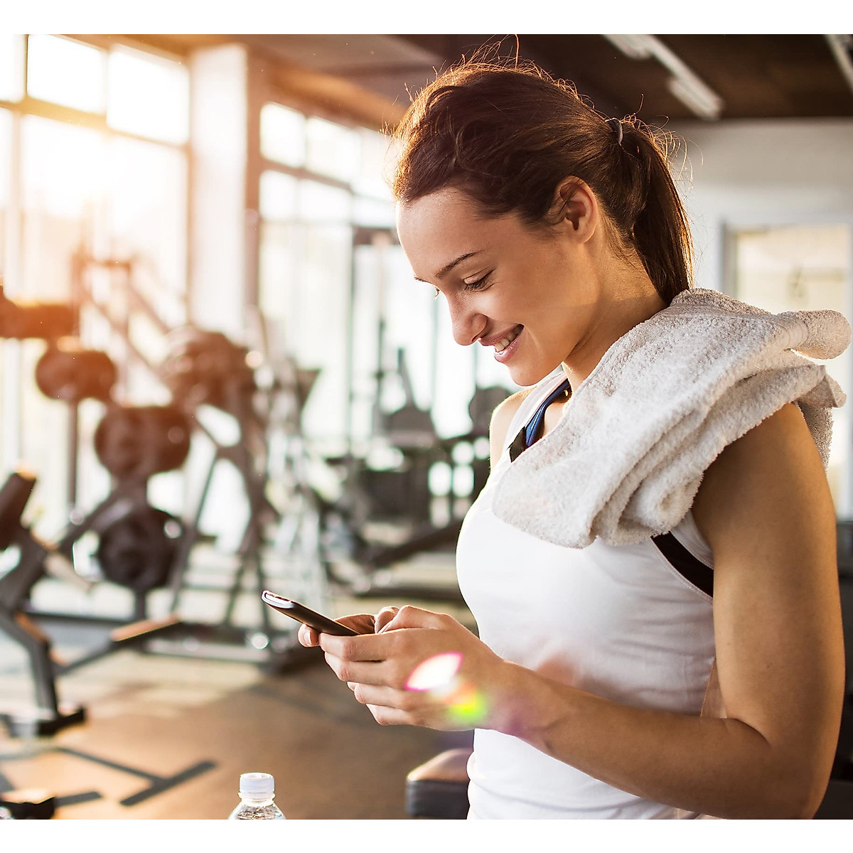 GOLD TEXTILES 12 Pcs New White (20x40 Inches) Cotton Blend Terry Bath Towels Salon/Gym Towels Light Weight Fast Drying