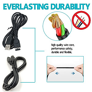 2 Player Link Cable + USB Power Charger Cable for Nintendo Gameboy Advance SP/GBA SP Connect Cable Cord