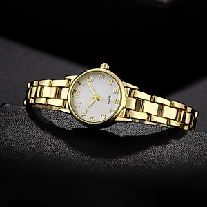 IBSO Women Watches Ladies Quartz Wristwatches Waterproof Bracelet Watch Relogio Feminino (0015 Gold)