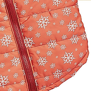 Jecikelon Small Dog Winter Coat Windproof Warm Puppy Jacket Zip Up Dog Snowproof Vest with D-Ring (Medium, Y04 Red2)