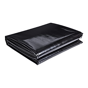 Pond Liner 7 x 10 Ft HDPE Pond Liners, 20 Mil UV Resistant Preformed Pond Liner Easy Cutting, Pond Liner for Natural Looking Ponds, Waterfall, Koi Pondsand Water Garden (Black)