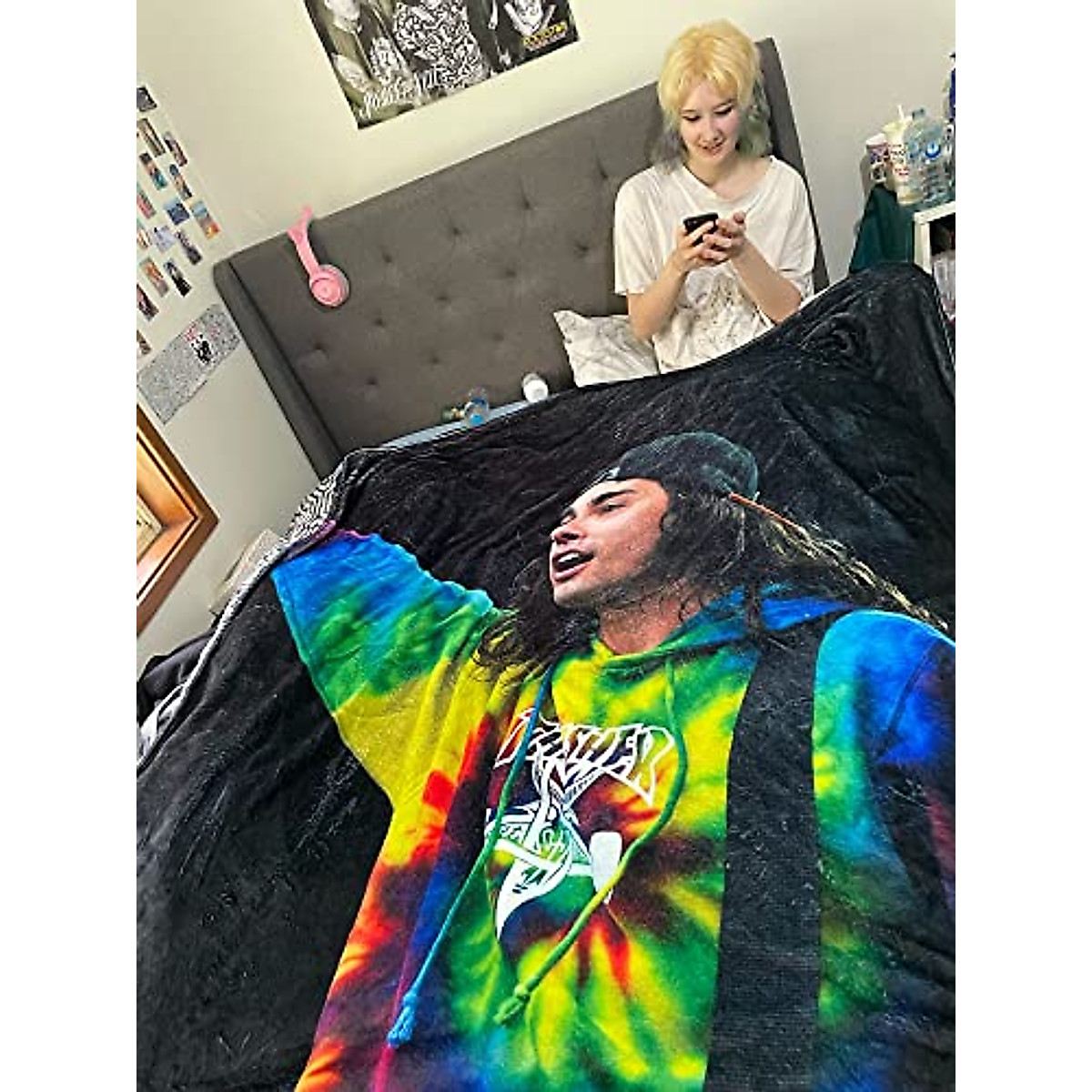 Custom Collage Blanket with Picture Upload Personalized Photo Throw Blanket Gift for Mom Grandma Family Wife Girlfriend (A,29 * 39in 75x100cm)