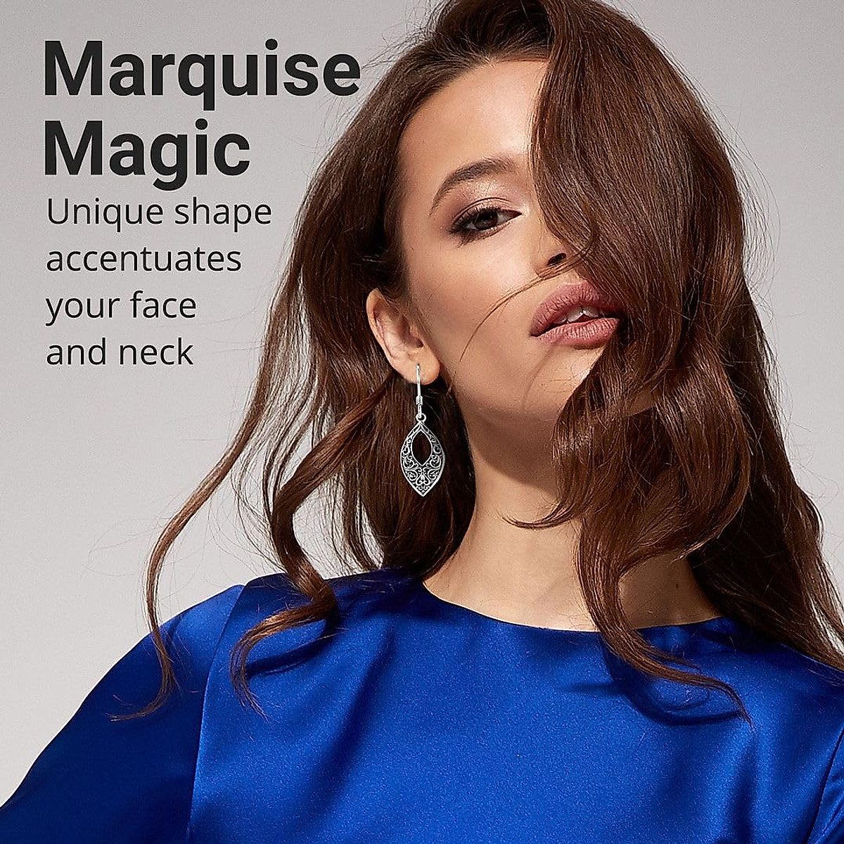 Shop LC 925 Sterling Silver Dangle Earrings - Celtic Dangling Earrings for Women - Filigree Drop Earrings Costume Jewelry for Women Birthday Gifts for Women