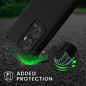 kwmobile Crossbody Case Compatible with Motorola ThinkPhone Case - TPU Silicone Cover with Strap - Black