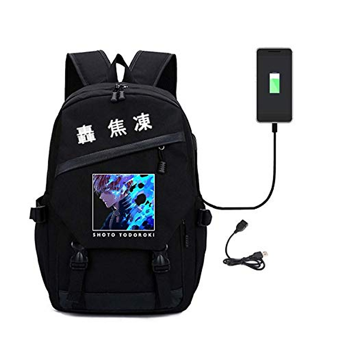 Backpack School Bags Waterproof Travel Backpack Anime Cartoon Print Laptop Backpack (D,,,)