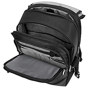 Targus Voyager II Travel and Commuter Business Backpack with Hideaway RainCover, Sternum & Waist Buckled Straps, Trolley Strap, Padded Shock-Absorbing Protection for 17.3-Inch Laptop, Black (TSB953GL)