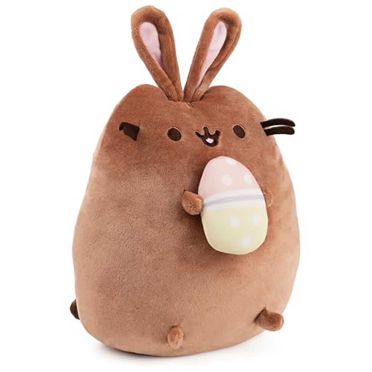 GUND Pusheen Chocolate Easter Bunny Stuffed Animal, Plush Cat, Easter Decorations, 9.5"