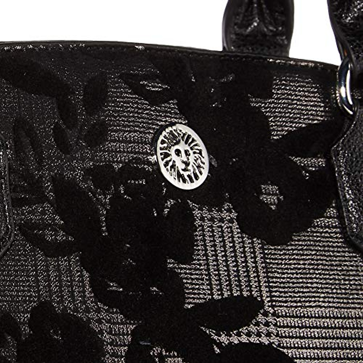 Anne Klein Triple Dome Satchel, Black Multi