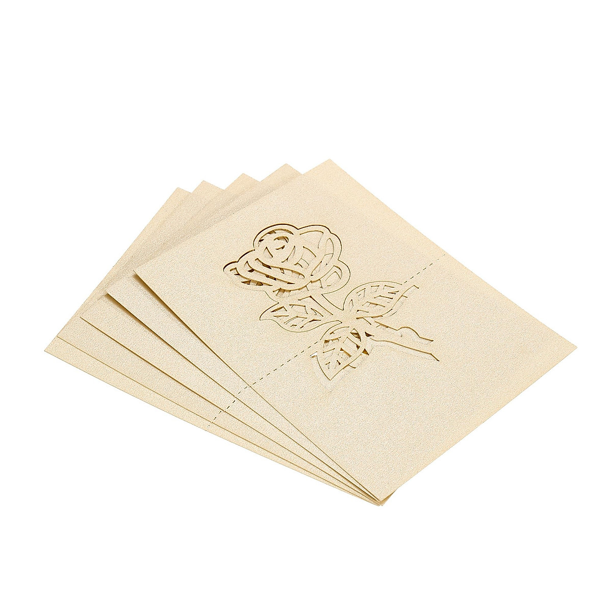 YOKIVE Place Cards for Table Setting, 50Pcs Name Cards Wedding Place Cards Table Place Cards Rose Blank Card for Wedding Reception Dinner Party, Beige
