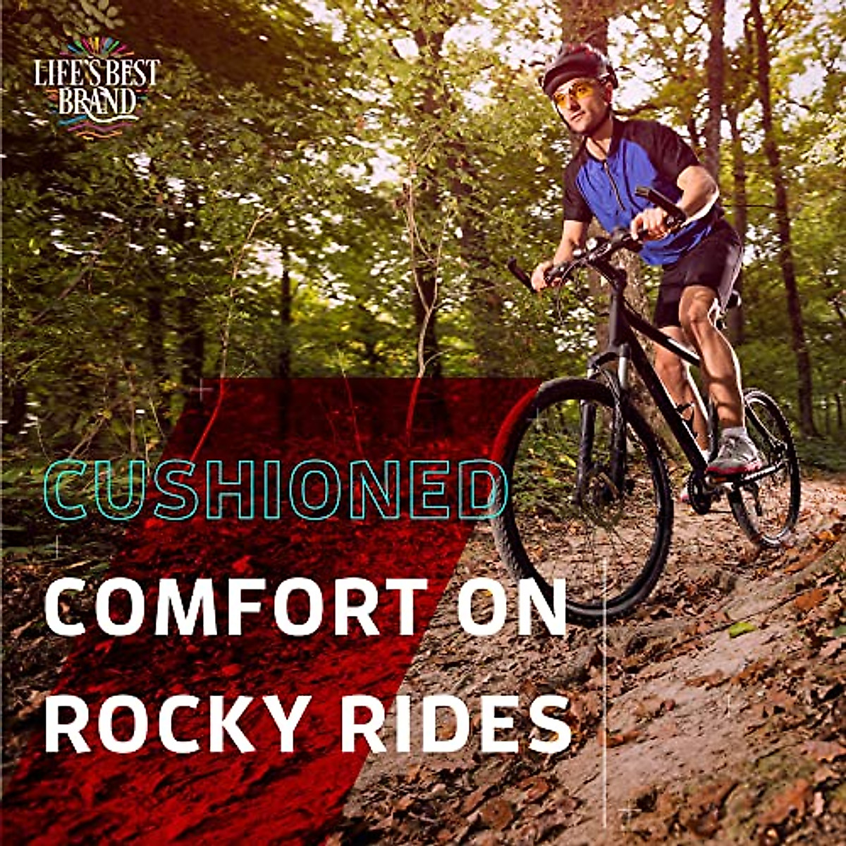 Most Comfortable Bike seat from Life's Best Brand - Kids Love it - Pain Free Universal Saddle - Great Exercise Bike seat - Mountain Bike - Cruiser - Any Age