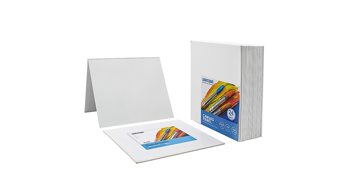 FIXSMITH 24-Pack Canvas Boards for Effortless Painting