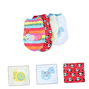 4pcs Shirts Winter Two- Medium Dachshunds Clothes Coat Flannel Apparel Girls Yorkies Basic Clothing Pet Female Cute Yorkshire Autumn Warm Shirt Legged Coats Cotton Dress