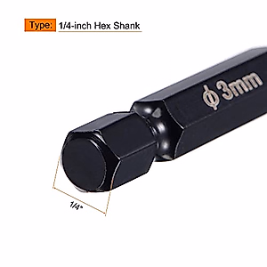 uxcell 2 Pcs Glass Concrete Drill Bit,Masonry Drill Bits Set Carbide Tip for Glass, Brick, Tile, Concrete, Plastic and Wood with Size 3mm