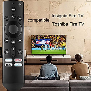 Universal Remote Control for Insignia fire TV and Toshiba fire TV Remote with Prime Video/Netflix/HBO, Vue Shortcut Keys