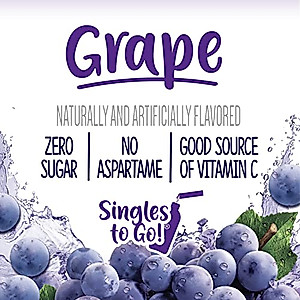 Welch's Singles To Go Water Drink Mix - Grape Powder Stick Packets (12 Boxes with 6 Packets Each - 72 Total Servings)