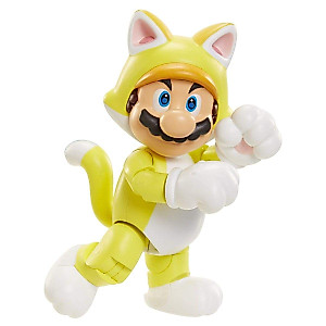 Nintendo Cat Mario with Bell Action Figure, 4"