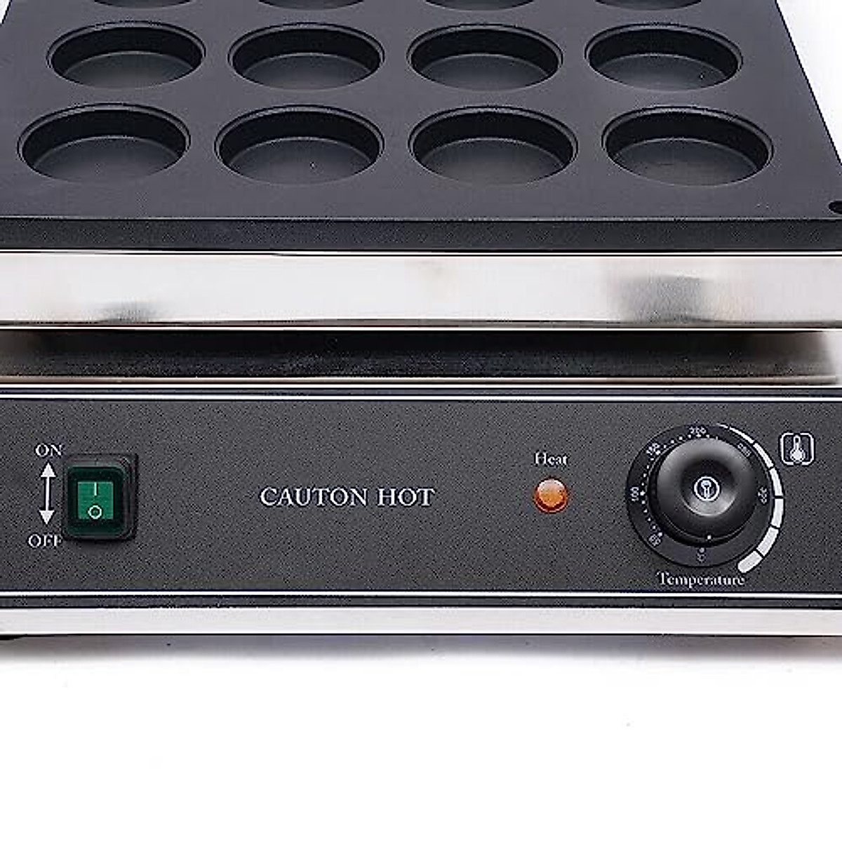 Commercial Nonstick Electric Red Bean Cake Baker Waffle Maker Machine Pancake Cake Maker Machine 16 Holes for Restaurants Kiosks 110V