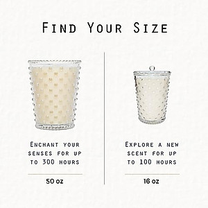 Simpatico No. 36 Beach Plum Hobnail Candle, Springtime Fruity Vanilla Blossom Scent, Pressed Hobnail Glass Jar, 100-Hour Burn Time, Scented Candles for Home, 16 oz